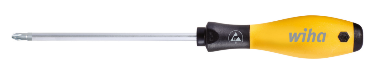 Wiha SoftFinish® ESD Phillips Screwdriver + PH0 x 60mm – Harvest EShop